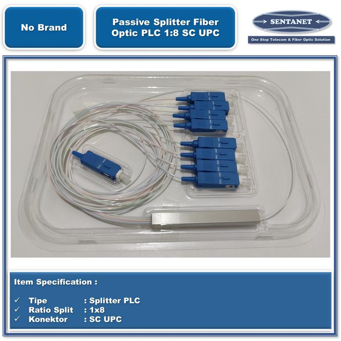 Promo PLC Passive Splitter 1x8 SC UPC Fiber Optic - Kota Surabaya ...