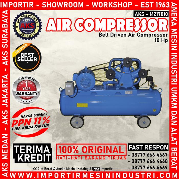 Jual KOMPRESSOR LISTRIK Belt Driven Air Compressor Dinamo Kompresor ...