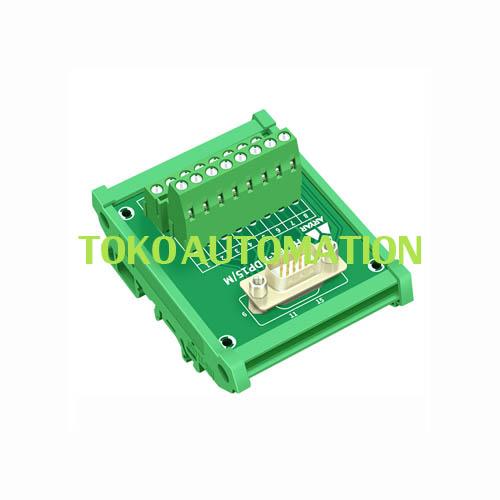 Jual HDP15 DP15 DB15 Male D-Sub 15 DIN Rail Terminal Breakout Module ...