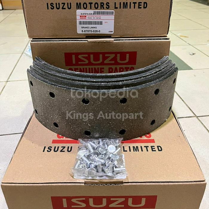 Jual Brake Lining Kampas Rem Isuzu NKR71 NMR71 NKR66 Plus Paku ...