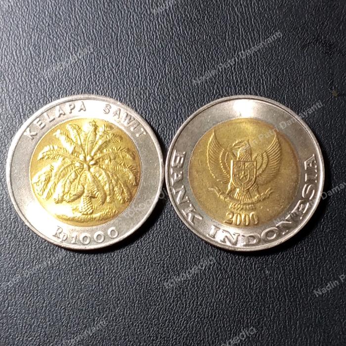 Jual Koin Kuno 1000 Rupiah Kelapa Sawit 1996/2000 Lustre Original ...