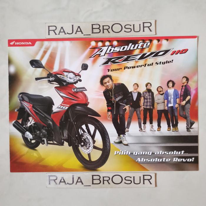 Jual Poster brosur katalog leaflet Honda Revo Absolute 110 2009 - Kab ...