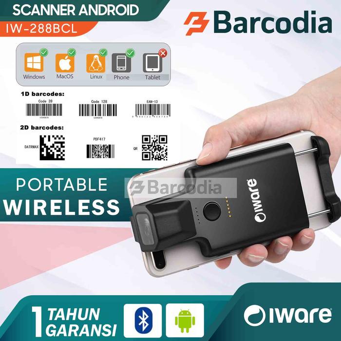 Promo Barcode Scanner 2D Wireless Bluetooth Iware IW-288BCL / IW288 / IW-288 Cicil 0% 3x ...