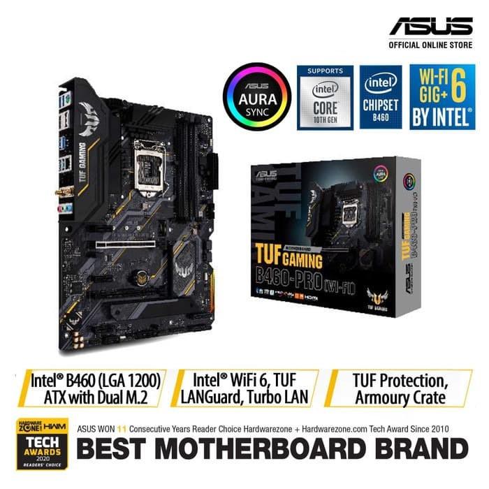 Jual ASUS TUF Gaming B460-Pro WiFi Intel B460 LGA 1200 ATX Motherboard ...