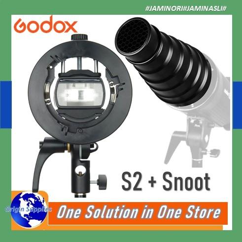 Jual Godox S2 Speedlite S-Type Bracket Bowens Mount Flash Holder V1 ...