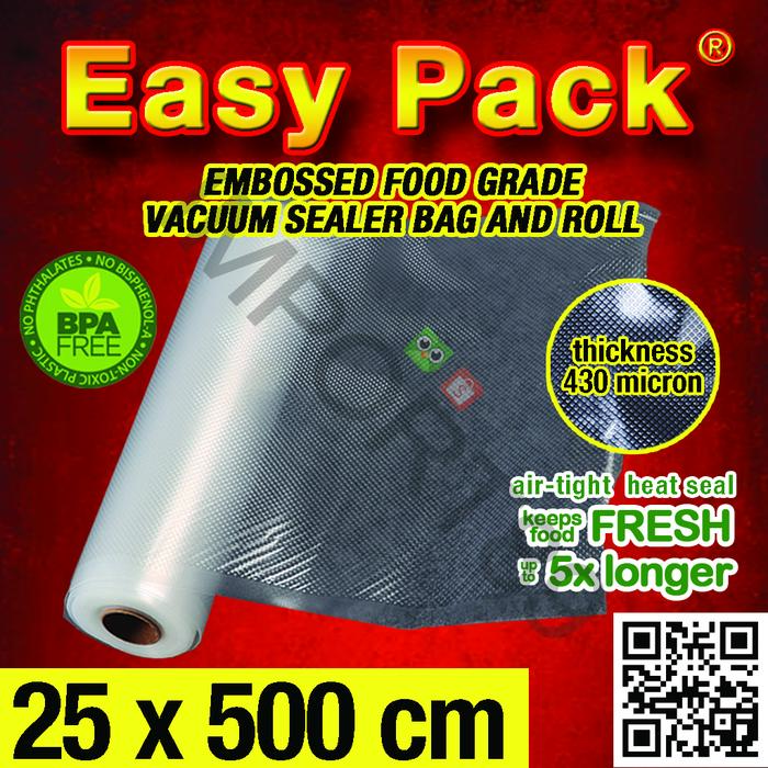 Jual Plastik Vakum Emboss EASY PACK Plastic Vacuum Sealer Makanan ...