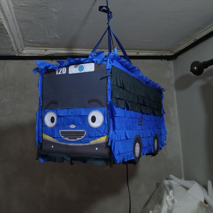 Jual Pinata ulang tahun TAYO Little bus *Bisa Custom Order* pukul/tarik ...