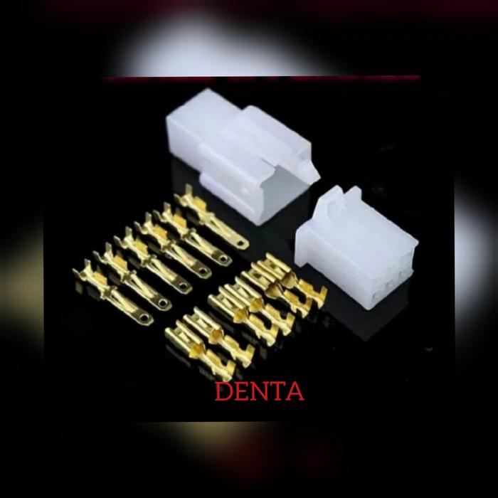 Jual SOKET SOCKET KONEKTOR KABEL 6 PIN KECIL MOTOR MOBIL MALE FEMALE ...