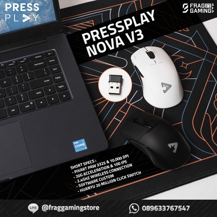 Jual Pressplay Nova V3 / Pressplay Ultralight Wireless - Gaming Mouse ...
