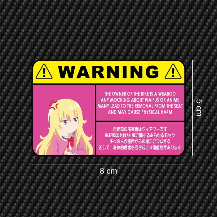 Jual STICKER STIKER ANIME JDM WARNING GABRIEL DROPOUT - Kota Depok ...