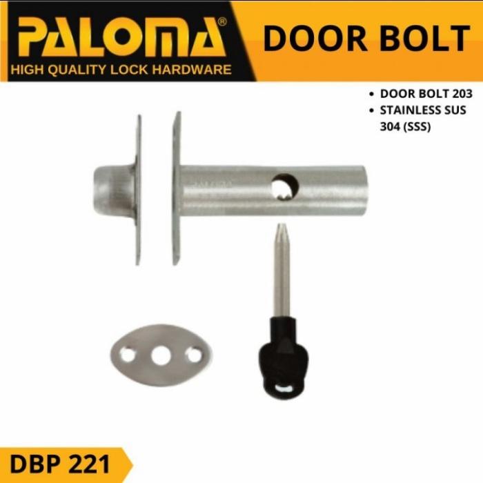 Jual PALOMA DBP 221 DOOR BOLT GRENDEL KUNCI TUSUK SLOT TAMBAHAN ...