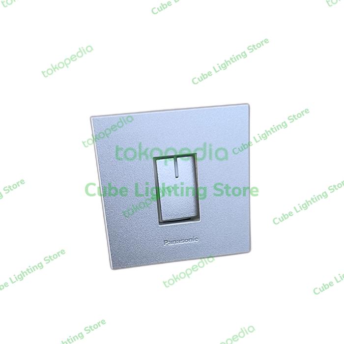 Jual SAKLAR SINGLE SAKLAR ENGKEL PANASONIC STYLE E SILVER - Kab ...