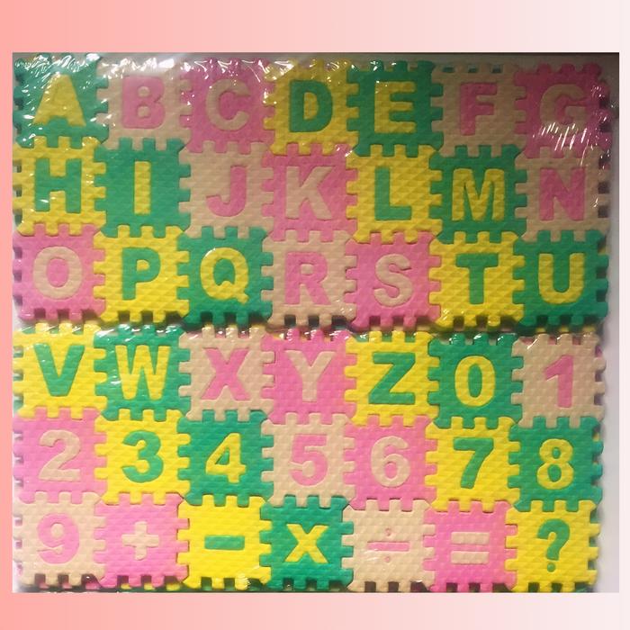 Jual Puzzle Huruf Angka Alfabet Abjad Simbol Mainan Edukasi Anak Susun ...