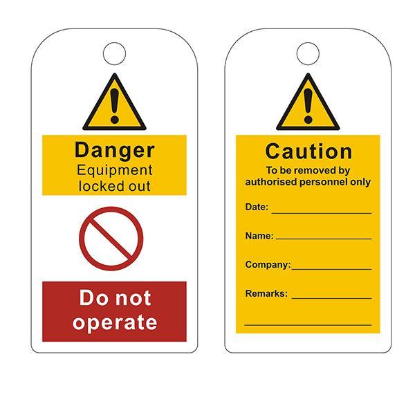 Jual Safety Warning Tag Customized PVC Tags Safety Lockout Tagout - E ...