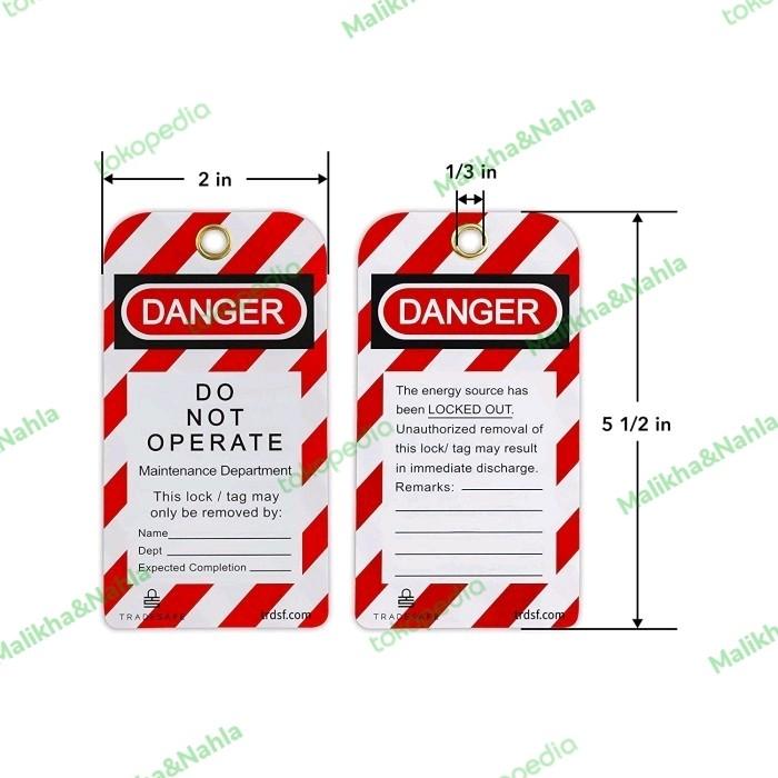 Jual Safety Warning Tag Customized PVC Tags Safety Lockout Tagout - A ...