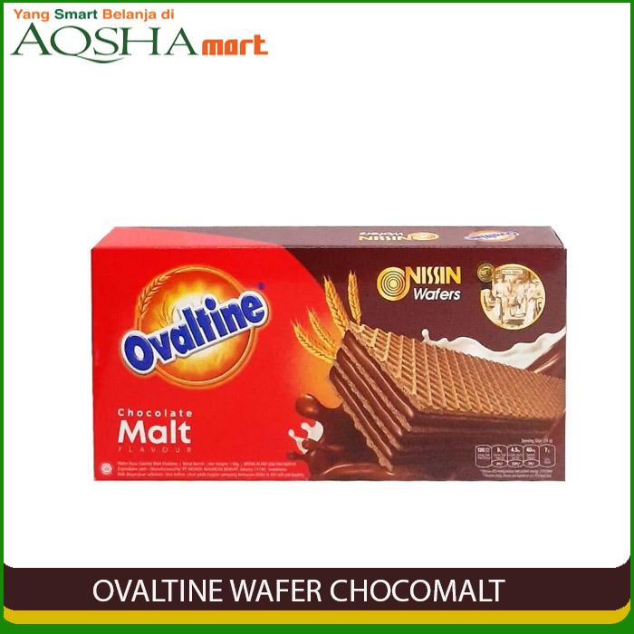 Jual OVALTINE WAFER COKELAT MALT FLAVOUR NISSIN WAFERS CHOCOLATE 150G ...