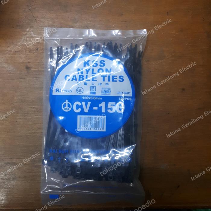 Jual kabel ties CV 150 kss / CV 150 hitam isi 100 pcs - Jakarta Pusat - Istana Gemilang Electric ...