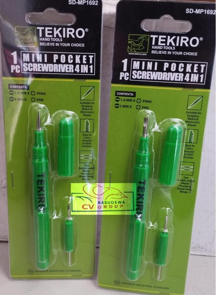 Jual TEKIRO OBENG SAKU MODEL PEN 4 IN 1 / MINI POCKET SCREWDRIVER 4 in ...