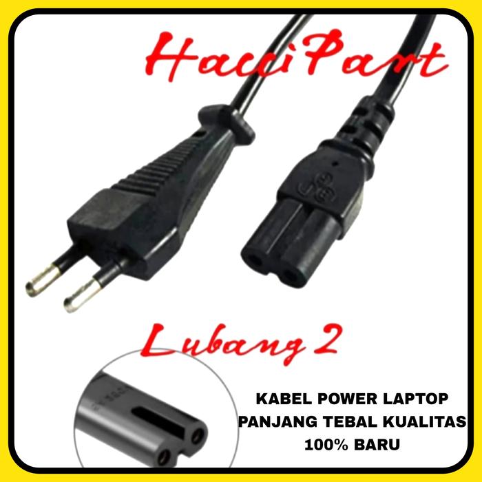Promo Kabel Power Lubang 2 Kabel Power Pin 2 Kabel Power Adaptor Laptop ...
