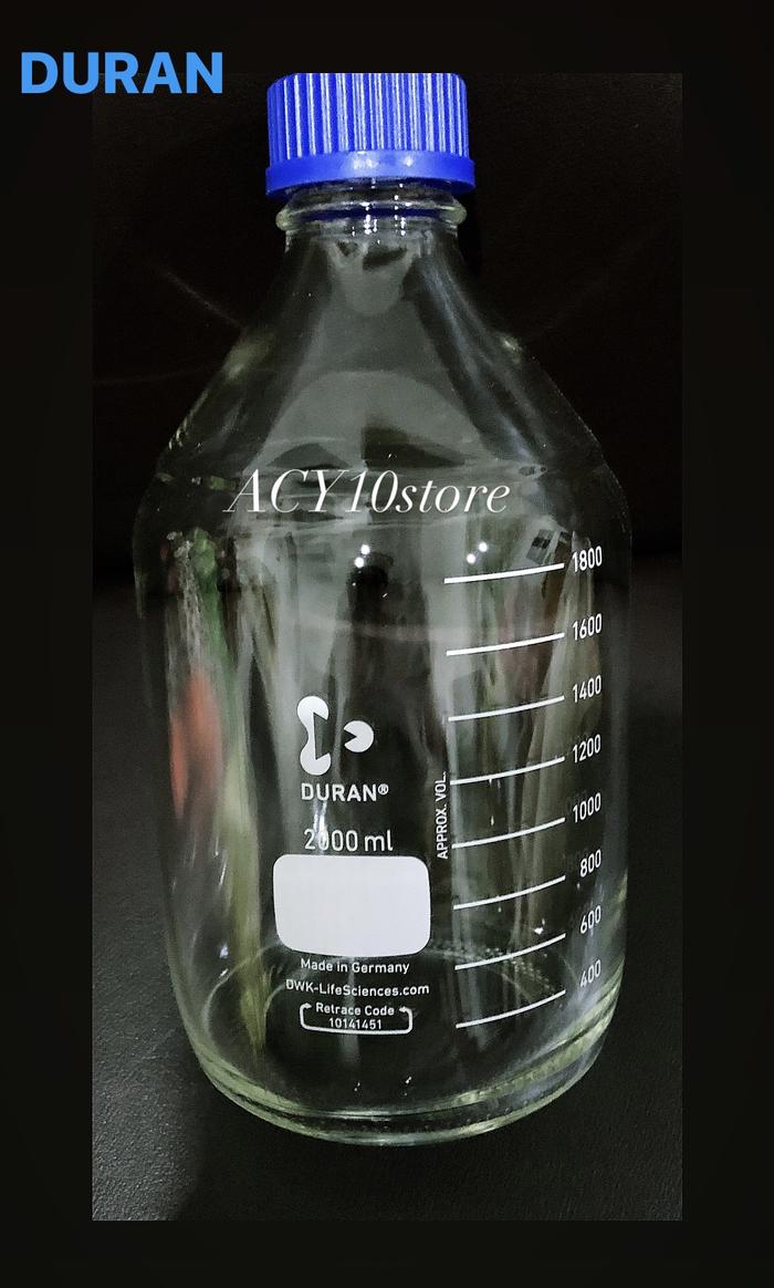 Jual Laboratory Bottle / Lab Botol DURAN Clear 2000ml - Jakarta Timur ...