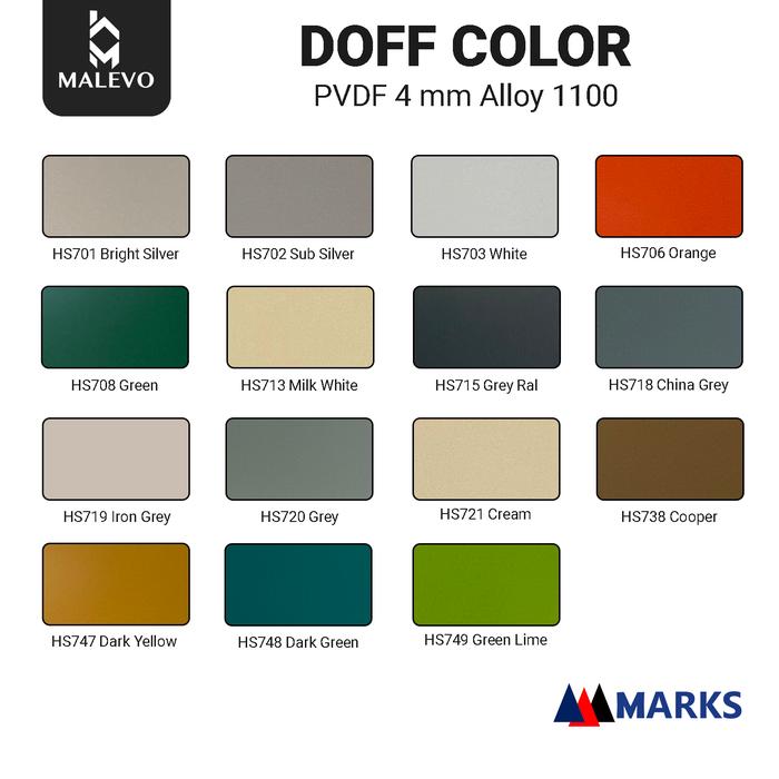 Jual MARKS ACP PVDF 4 mm Doff Alloy 1100 0,3 mm - Kota Tangerang ...