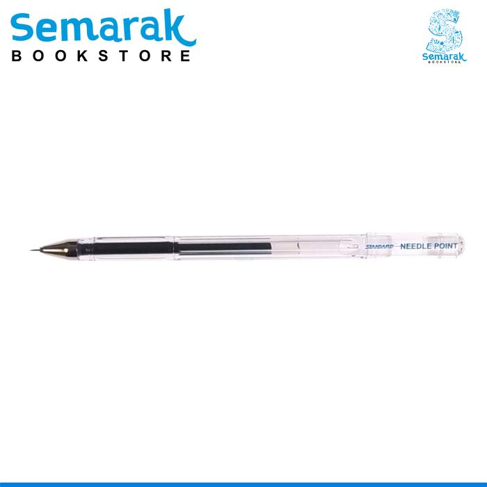 Jual standard needle point pulpen jel lancip h2o gel 0.28 - biru [1 pack] di Seller okebeli mart ...
