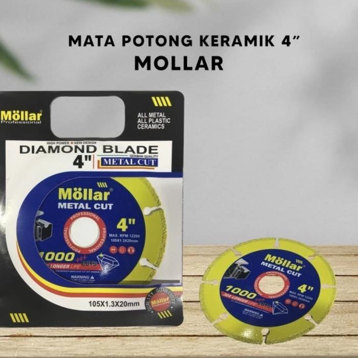 Jual Diamond Multi Wheel Metal Cut MOLLAR Yellow Potong Besi Granit ...