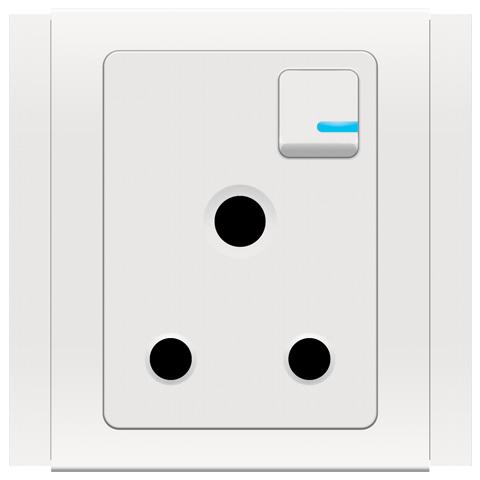 Jual BOSS B3015/15EB WW/GS 15A 3 Round Pin switch socket outlet BLUE ...