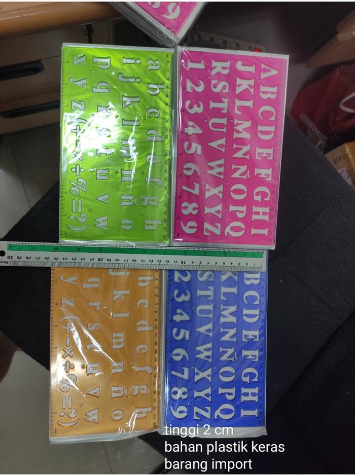 Jual mal huruf adam tinggi 2 cm huruf besar kecil satu set - Kota ...