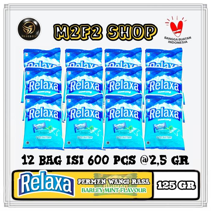Jual Permen Relaxa Barley Mint Flavor - 125 gr (Harga 12 Pack ...