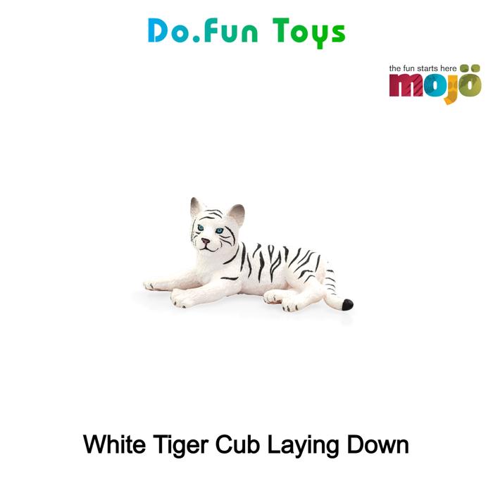 Jual White Tiger Cub Laying Figure / Miniatur Anak Harimau Putih by ...