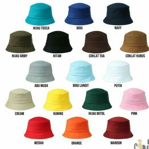 Jual TOPI BUCKETT HAT SABLON CUSTOM TOPI BULAT BISA BOLAK BALIK PRIT ...