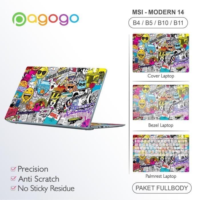 Promo Garskin Stiker Laptop Msi Modern 14 B11ML B11MOL B11MOU B11MU ...