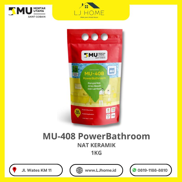 Jual Mortar Utama MU-408 PowerBathroom Pengisi Nat Keramik 1Kg - Warna ...