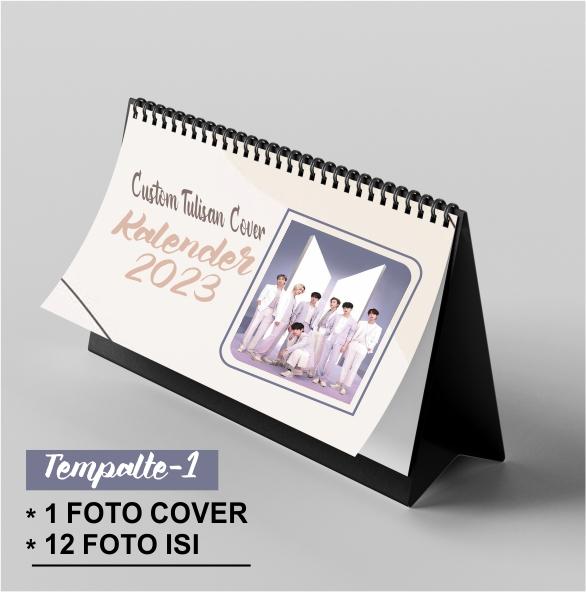 Jual Cetak Kalender Duduk Custom ukuran A5 exclusive - 1 COVER ISI 12 ...