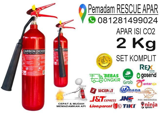 Jual Promo Tabung APAR Isi Karbon Dioksida, CO2 2 Kg / Set Komplit ...