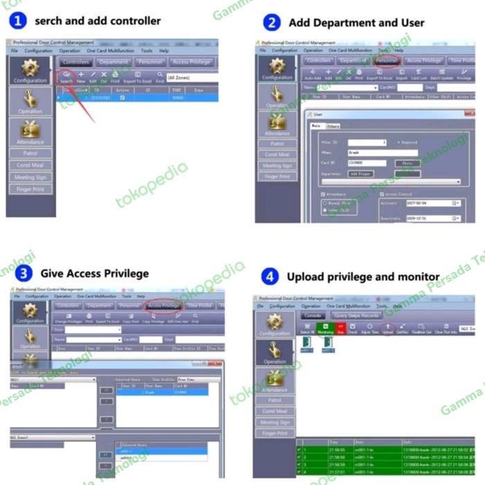 Jual software access control with record access - Kota Medan - Gamma ...
