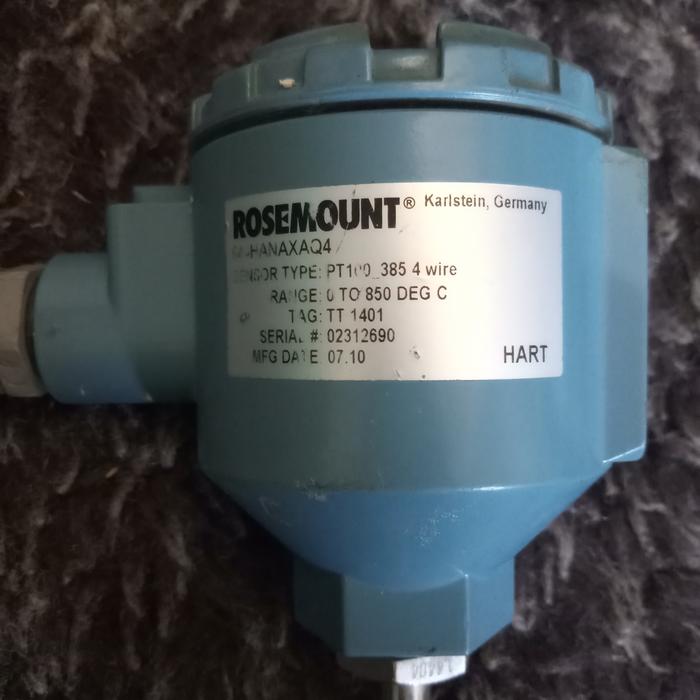 Jual Rosemount 644HANAXAQ4 Temperature Sensor Type PT100 385, 3 Wire ...