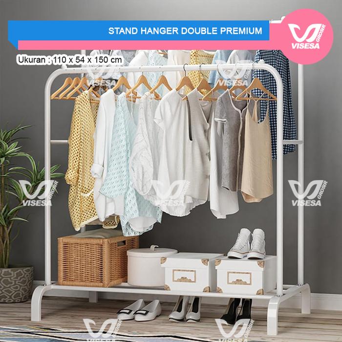 Jual Rak gantung baju stand hanger - single hitam - Kota Denpasar ...