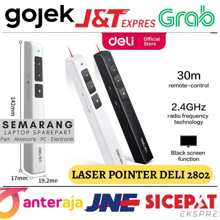 Jual Laser Pointer Deli 2802 Wireless Alat Presentasi Pen Red Presenter ...