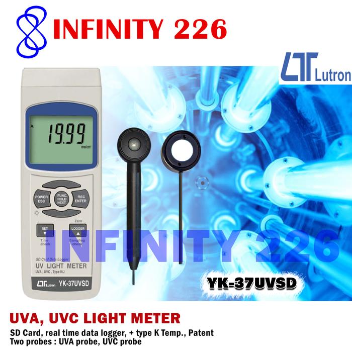 Jual Lutron YK-37UVSD UVA UVC Light Meter in one meter - Jakarta Barat - INFINITY Store 226 ...