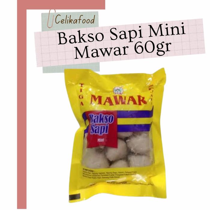 Jual Bakso Sapi Mini Mawar 60gr Isi 10 Baso Kecil Meatball - Kota ...