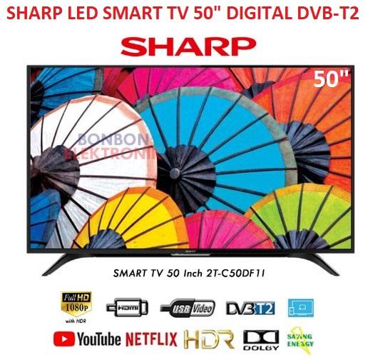 Jual SHARP LED Smart TV 50" Digital DVB-T2 Dolby 2T C50DF1I 50DF1I 50DF - Kota Yogyakarta - CV ...
