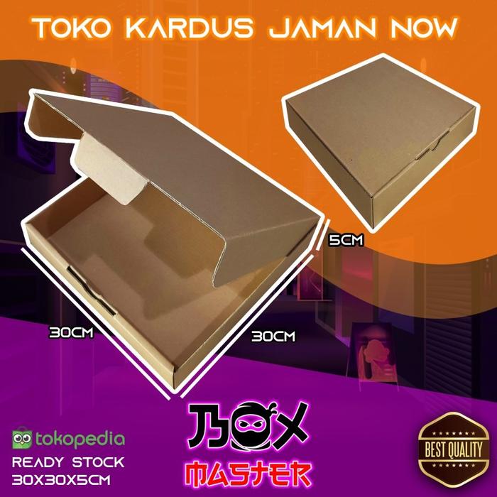 Jual Kardus Diecut UK 30x30x5 CM Box Packaging BARU Corrugated Die Cut ...