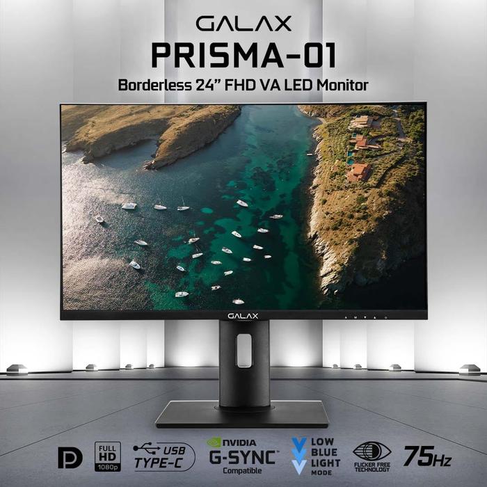 Jual GALAX PRISMA - 01 24" FHD BORDERLESS DESIGN 75HZ With G-SYNC ...
