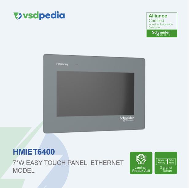 Promo Schneider HMI Easy Touch Panel 7inc , Ethernet model HMIET6400 ...