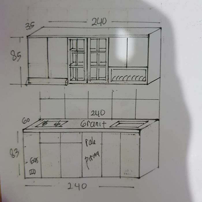 Jual kitchen set atas bawah 240 sesuai foto - Jakarta Timur ...