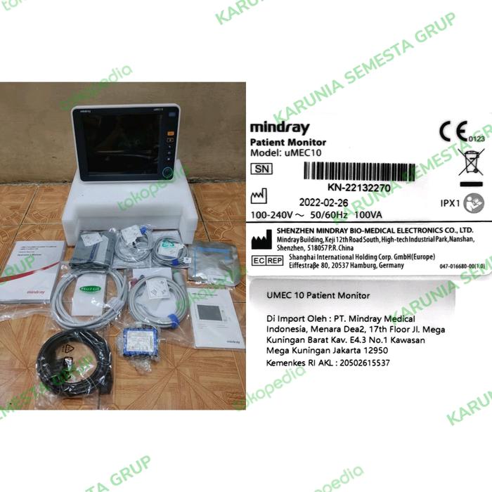 Jual Umec 10 Mindray Pasien Monitor - Jakarta Pusat - KARUNIA SEMESTA ...