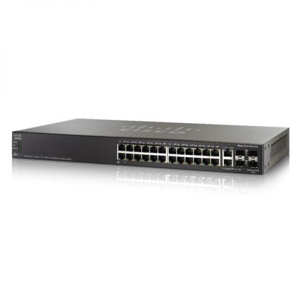 Jual Cisco SG550X-24-K9-EU, 24-port Gigabit Stackable Managed Switch ...
