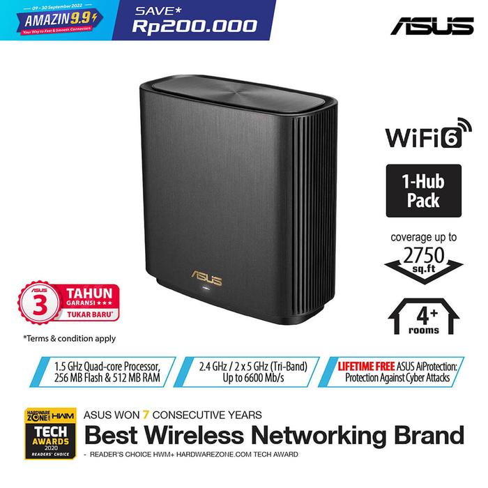 Jual ASUS ZenWiFi AX-6600 Whole-Home Tri-Band Mesh WiFi 6 System XT8 ...